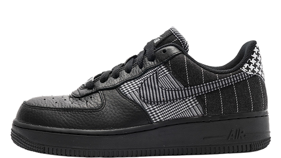 Nike Air Force 1 Black Patchwork Womens | Where To Buy | AT0062-001 ...