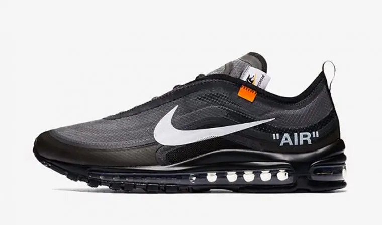 A Detailed Look At The Off-White x Nike Air Max 97 'Black' | The Sole ...