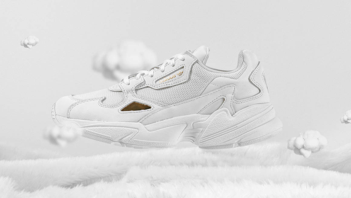 adidas' Triple White Falcon Gets Dipped In Gold | The Sole Supplier