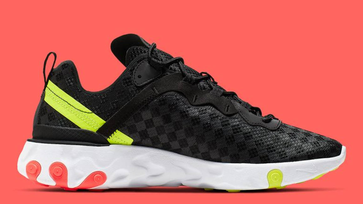 Checkered Patterns Switch Up Nike's React Element 55 | The Sole Supplier