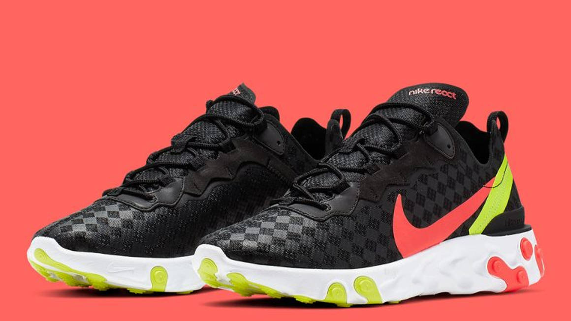 Checkered Patterns Switch Up Nike's React Element 55 | The Sole Supplier