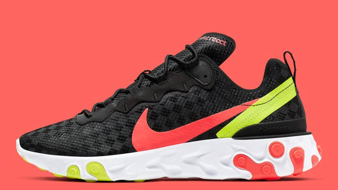 Checkered Patterns Switch Up Nike's React Element 55 | The Sole Supplier