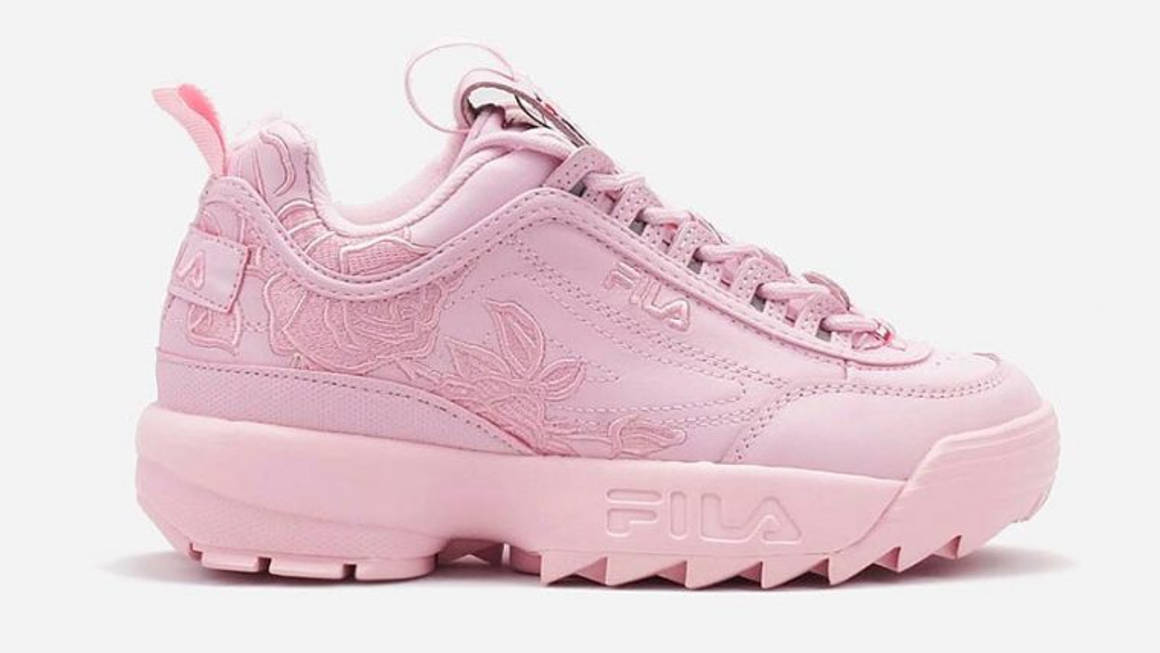 Floral Embroidery Brings A Delicate Touch To FILA's Disruptor II | The ...