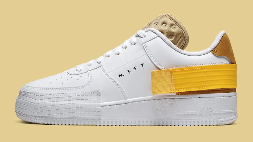 Nike air force 1 type gold store