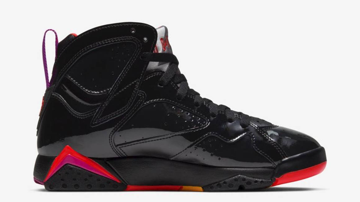 Feel Glam In This Upcoming Glossy Black Air Jordan 7 Retro | The Sole ...