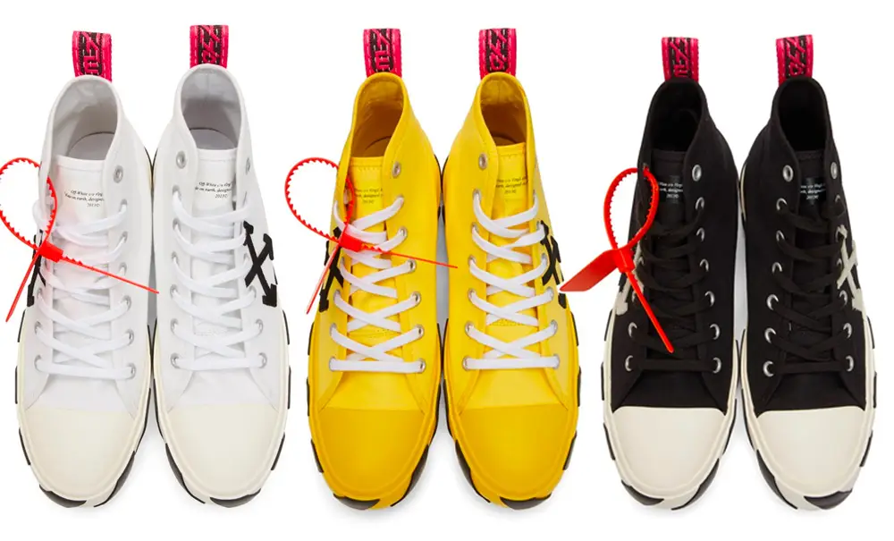 Get Ready For Three New Colours Of The Off-White Arrow Mid-Top Sneaker ...