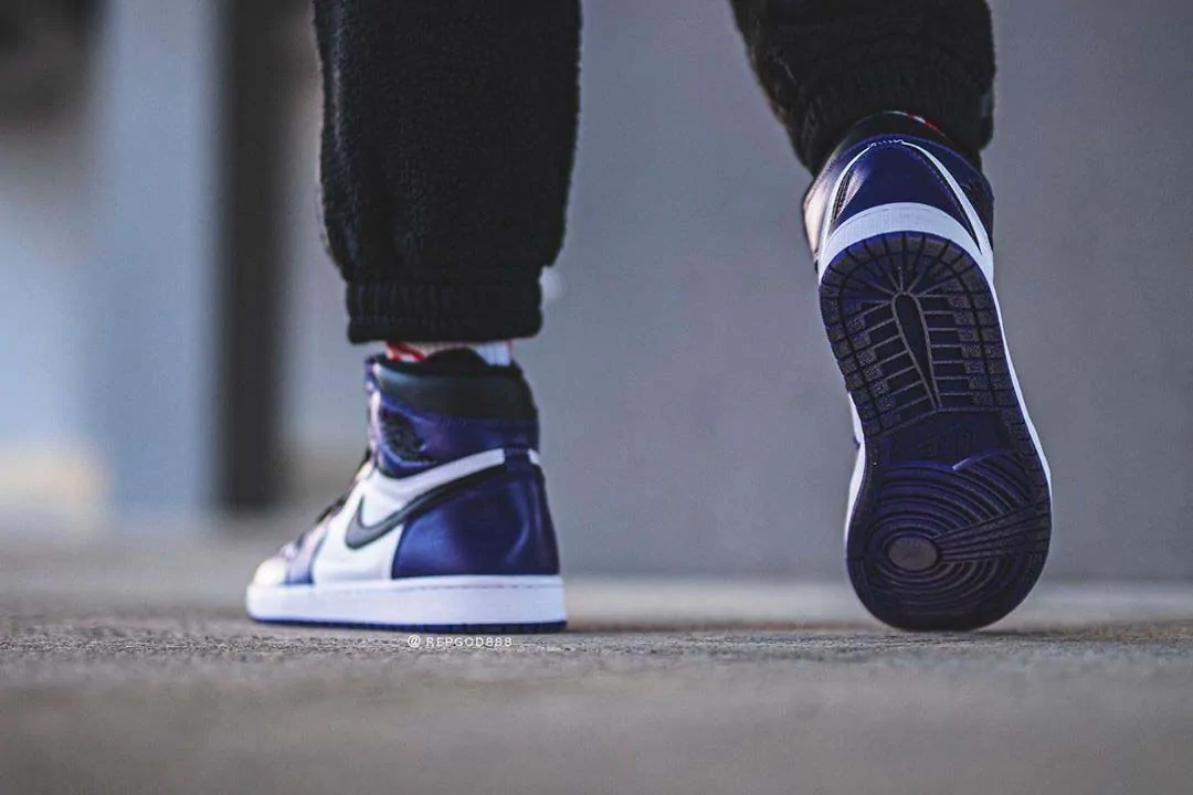 Up Close With The Air Jordan 1 High "Court Purple" | The Sole Supplier