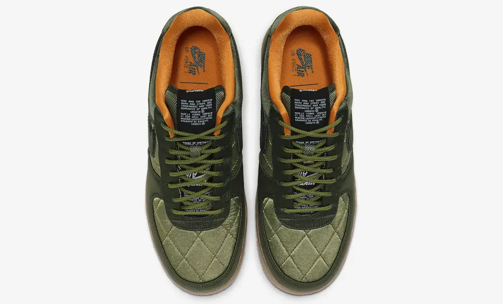 Take A Closer Look At The Nike Air Force 1 Low "Quilted Olive Flight ...