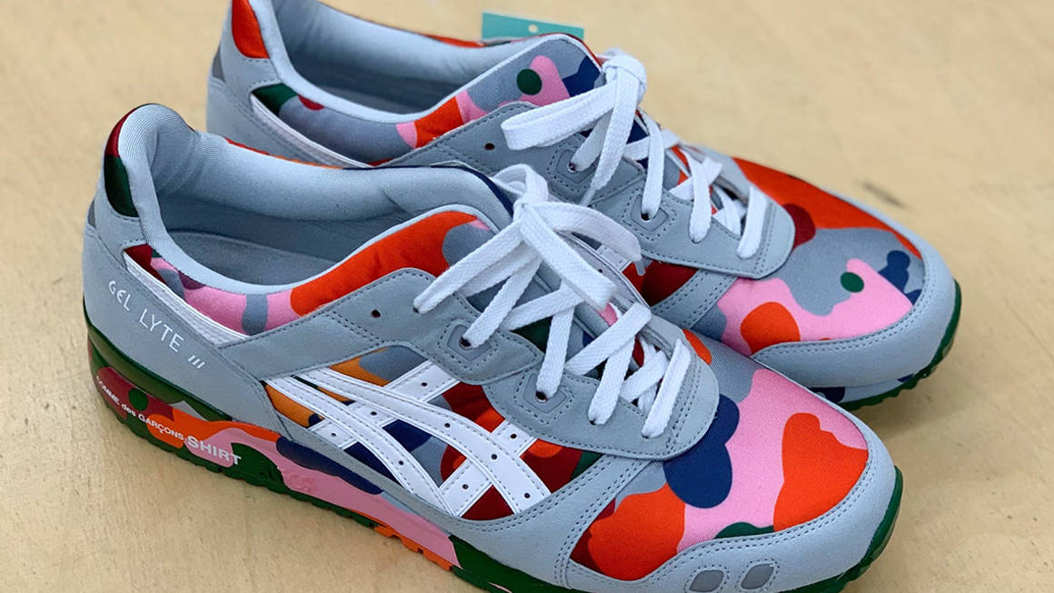 The COMME des GARÇONS SHIRT x ASICS GEL-Lyte III Makes Camo Colourful ...