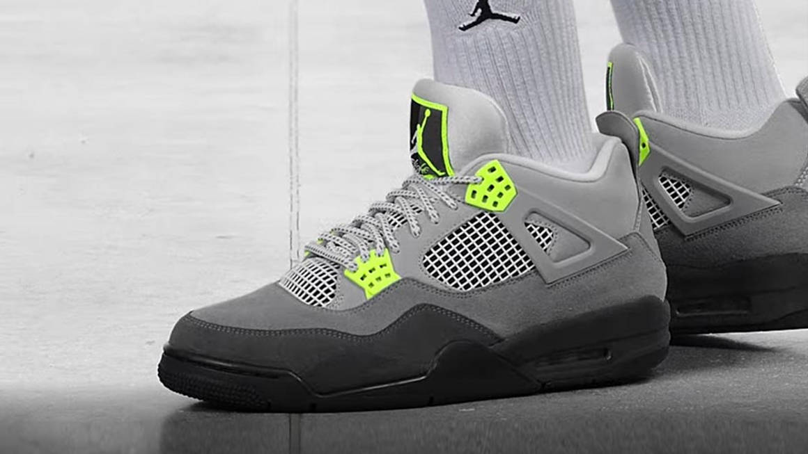 The Nike Air Max 95-Inspired Air Jordan 4 "Neon" is Still Available ...