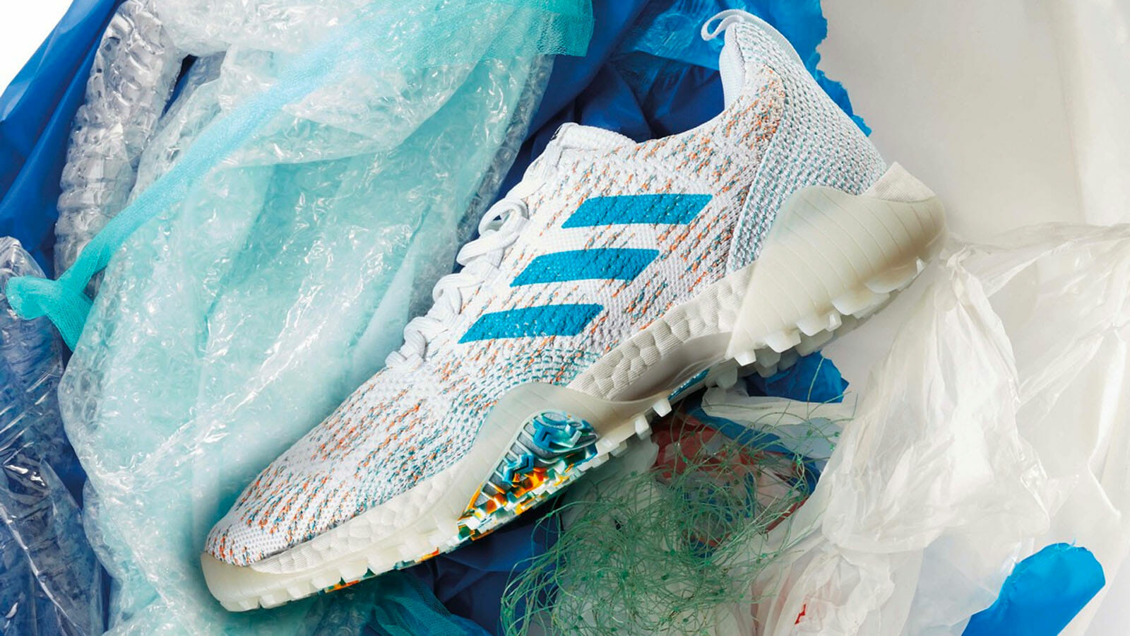 The adidas Golf Codechaos PRIMEBLUE is the PGA's First Sustainable Shoe