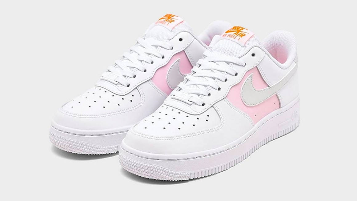 Check The Pretty Pops Of Pink On This Nike Air Force 1 Low SE | The ...