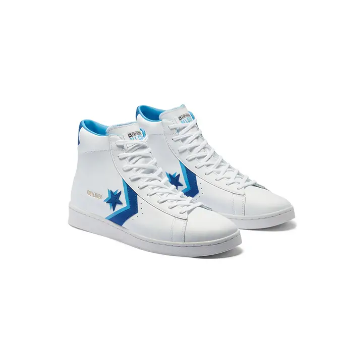 Converse Pro Leather Double Logo High Top White Blue | Where To Buy ...