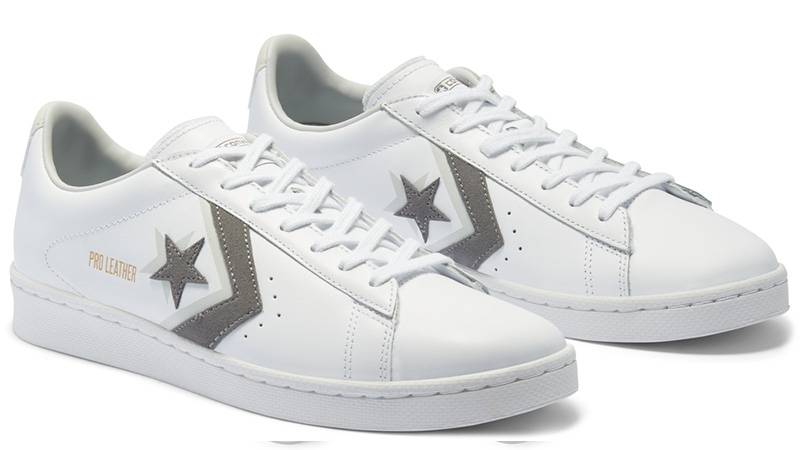 Converse Pro Leather Double Logo Low Top White Photon Dust | Where To ...