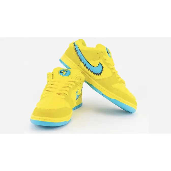 Grateful Dead x Nike SB Dunk Low Opti Yellow | Where To Buy | CJ5378 ...