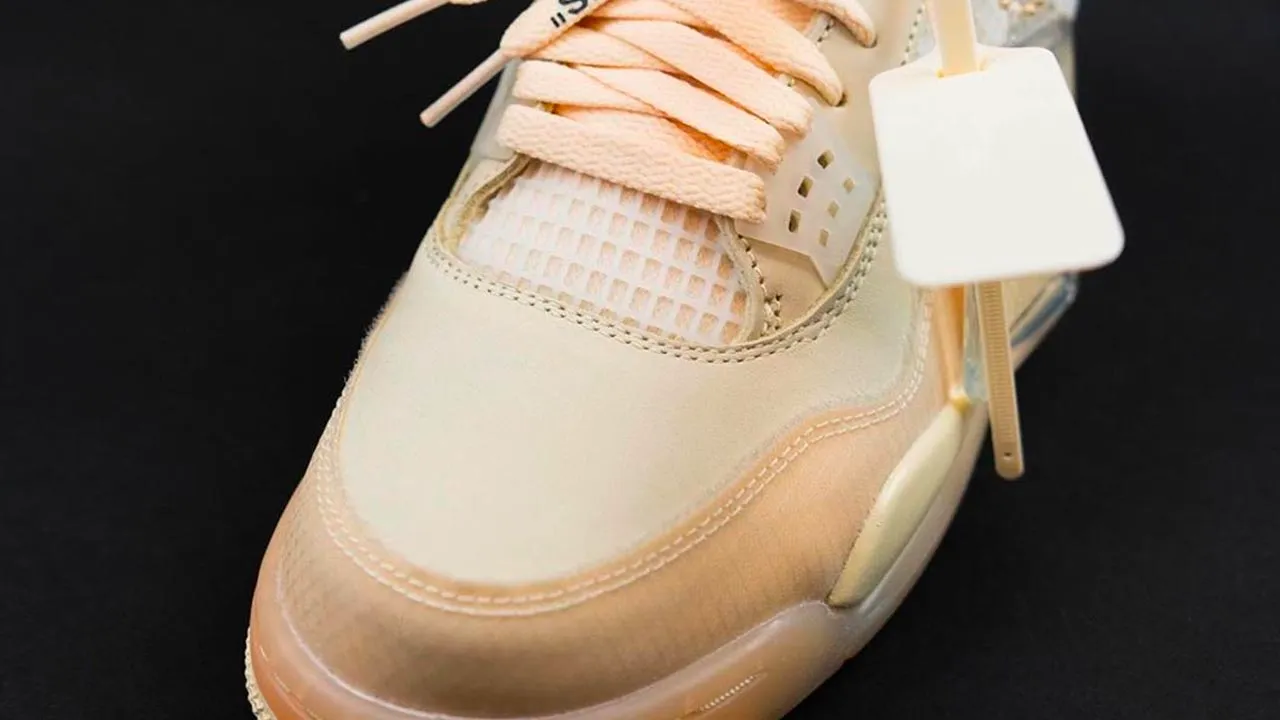 Your Best Look Yet at the Off-White x Air Jordan 4 "Sail" | The Sole ...