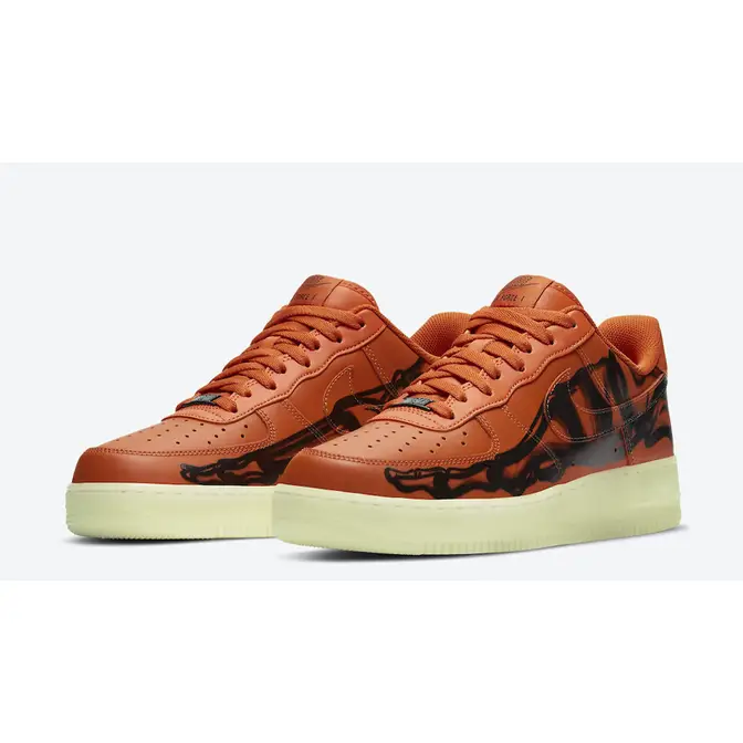 Nike Air Force 1 Skeleton Orange | Where To Buy | CU8067-800 | The Sole ...