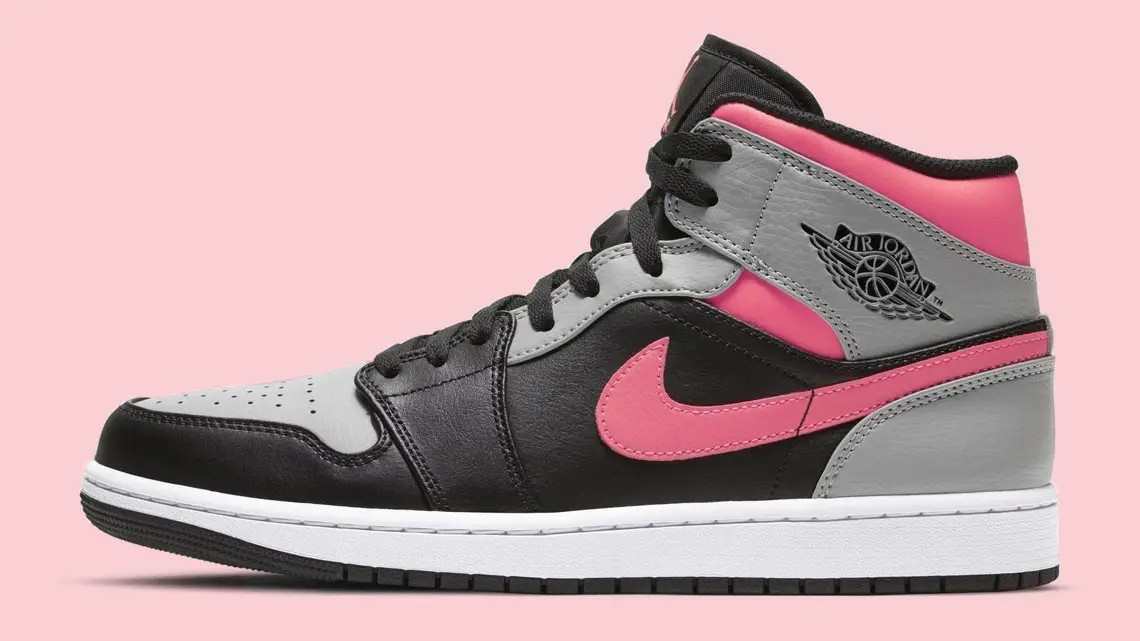 Peep The Pink Detailing On This Latest Air Jordan 1 Mid | The Sole Supplier