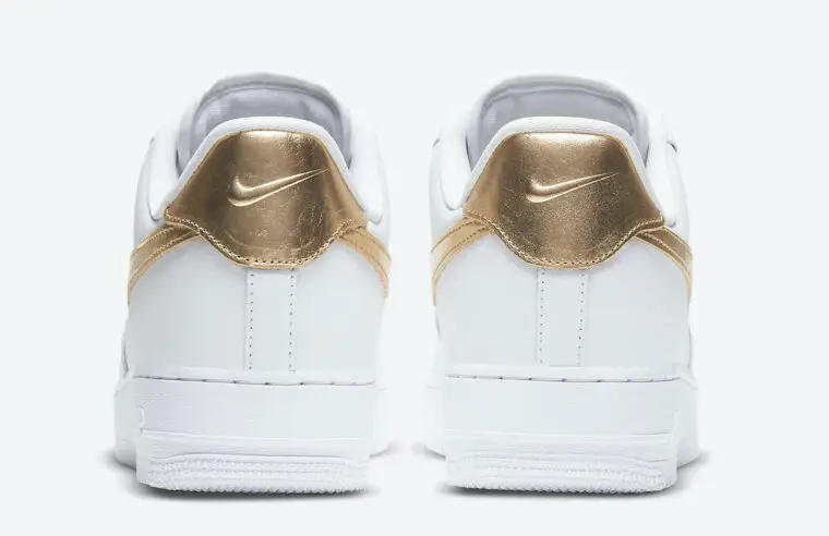 The Air Force 1 Gets An Elegant Update With Metallic Gold Swooshes ...