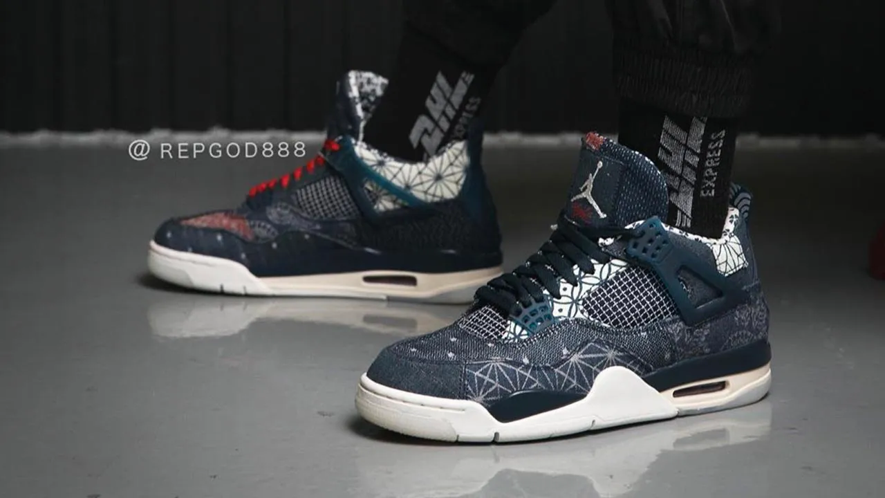 An On-Foot Look at the Air Jordan 4 SE "Sashiko" | The Sole Supplier