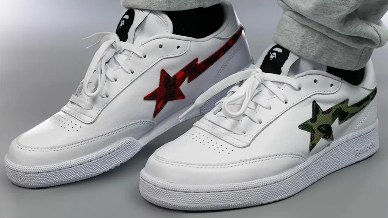 The BAPE x Reebok Club C Showcases the Iconic Star Logo | The Sole Supplier
