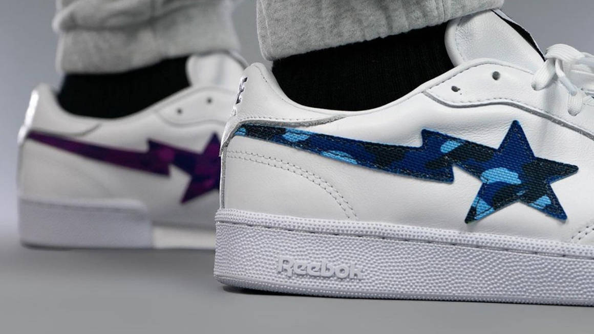The BAPE x Reebok Club C Showcases the Iconic Star Logo | The Sole Supplier