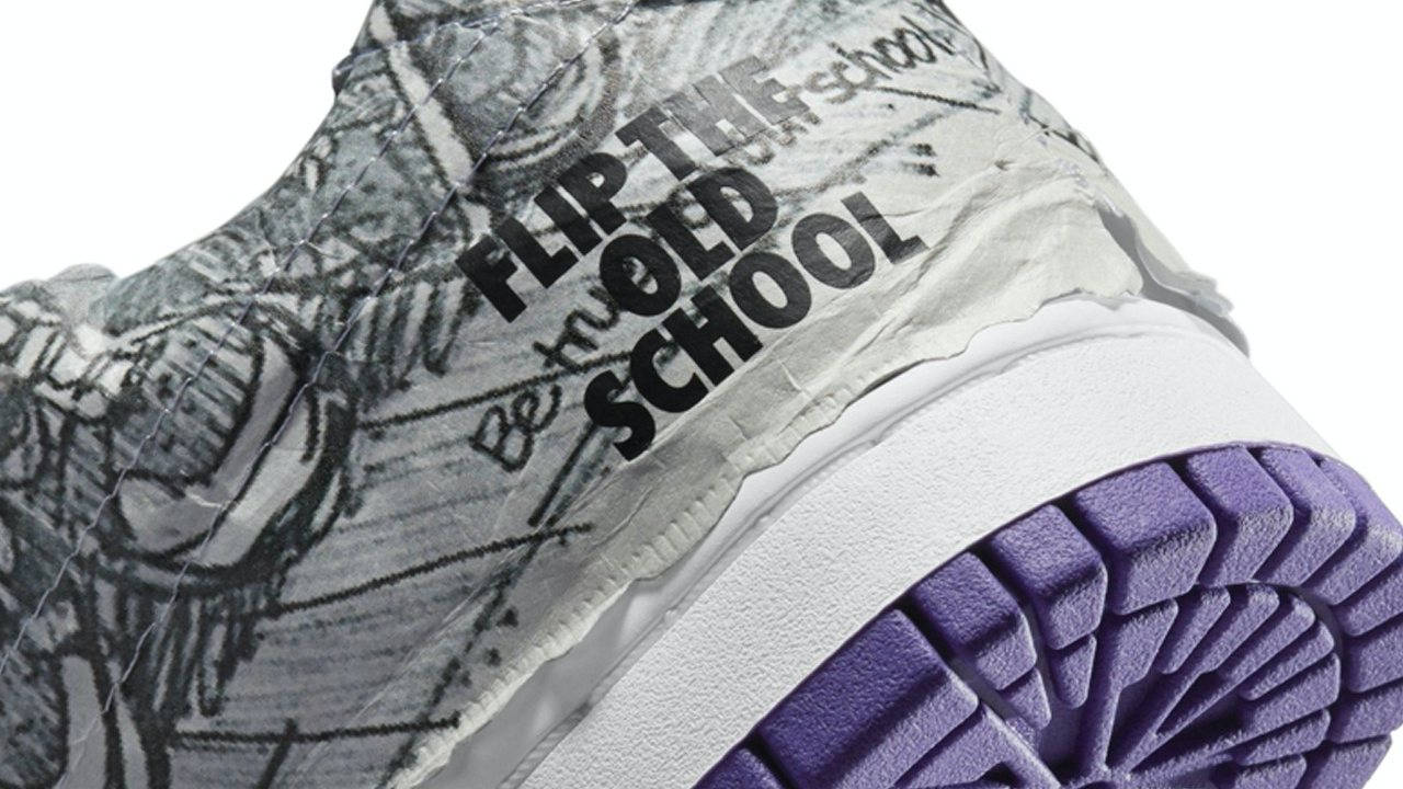The Nike Dunk Low "Flip the Old School" Showcases Mismatched Stylings
