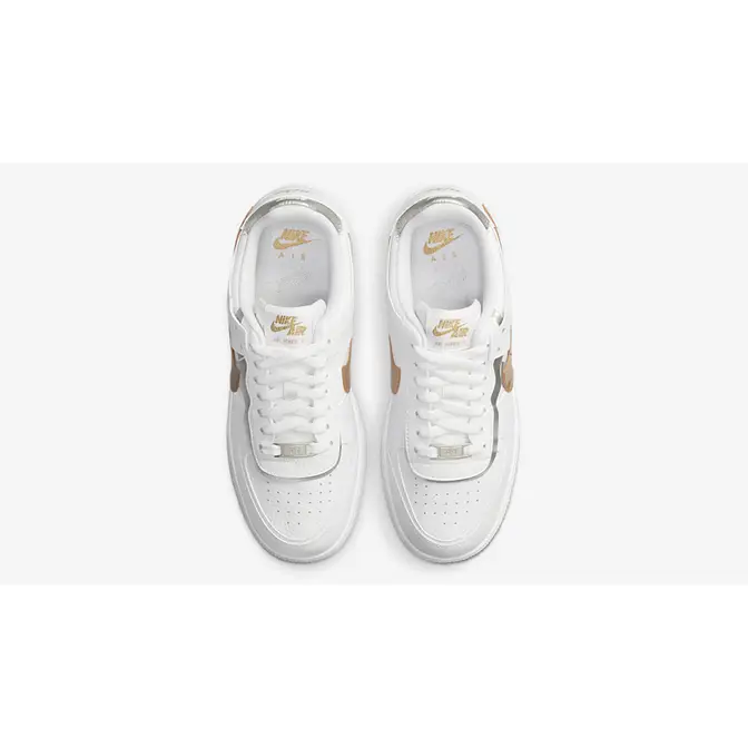 Nike Air Force 1 Shadow White Metallic Gold | Where To Buy | DM3064-100 ...