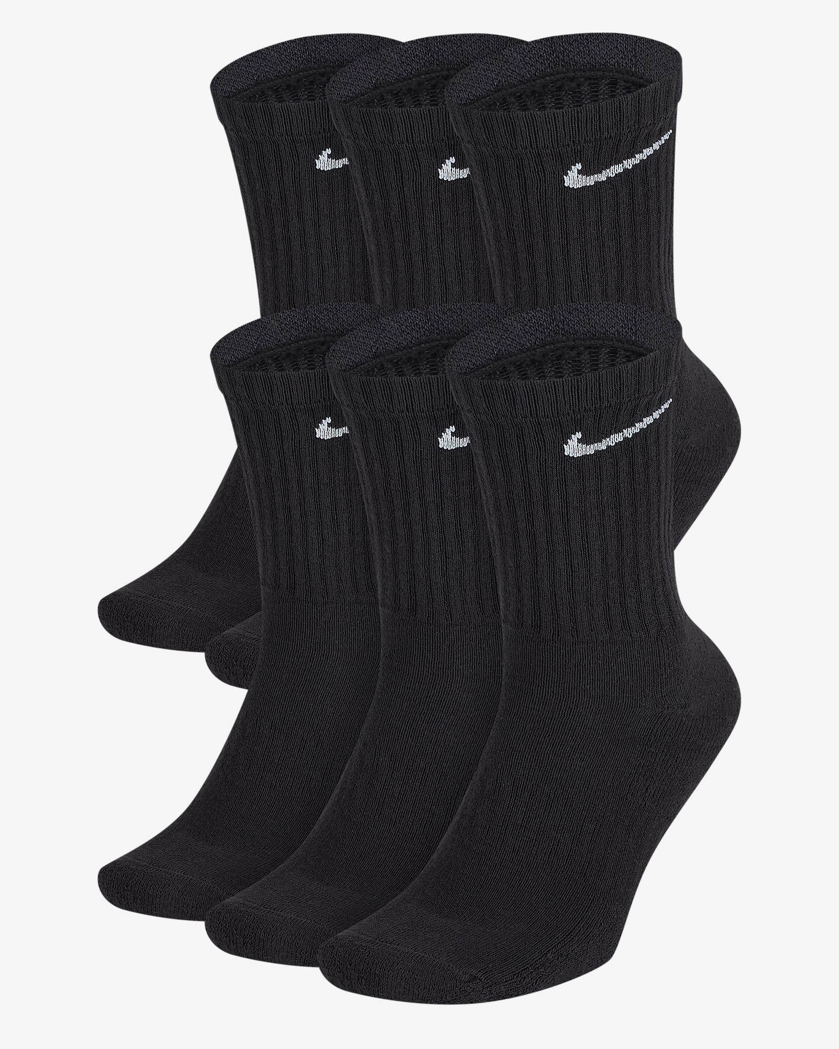 Nike Everyday Cushioned Training Crew Socks (6 Pairs) | Where To Buy ...