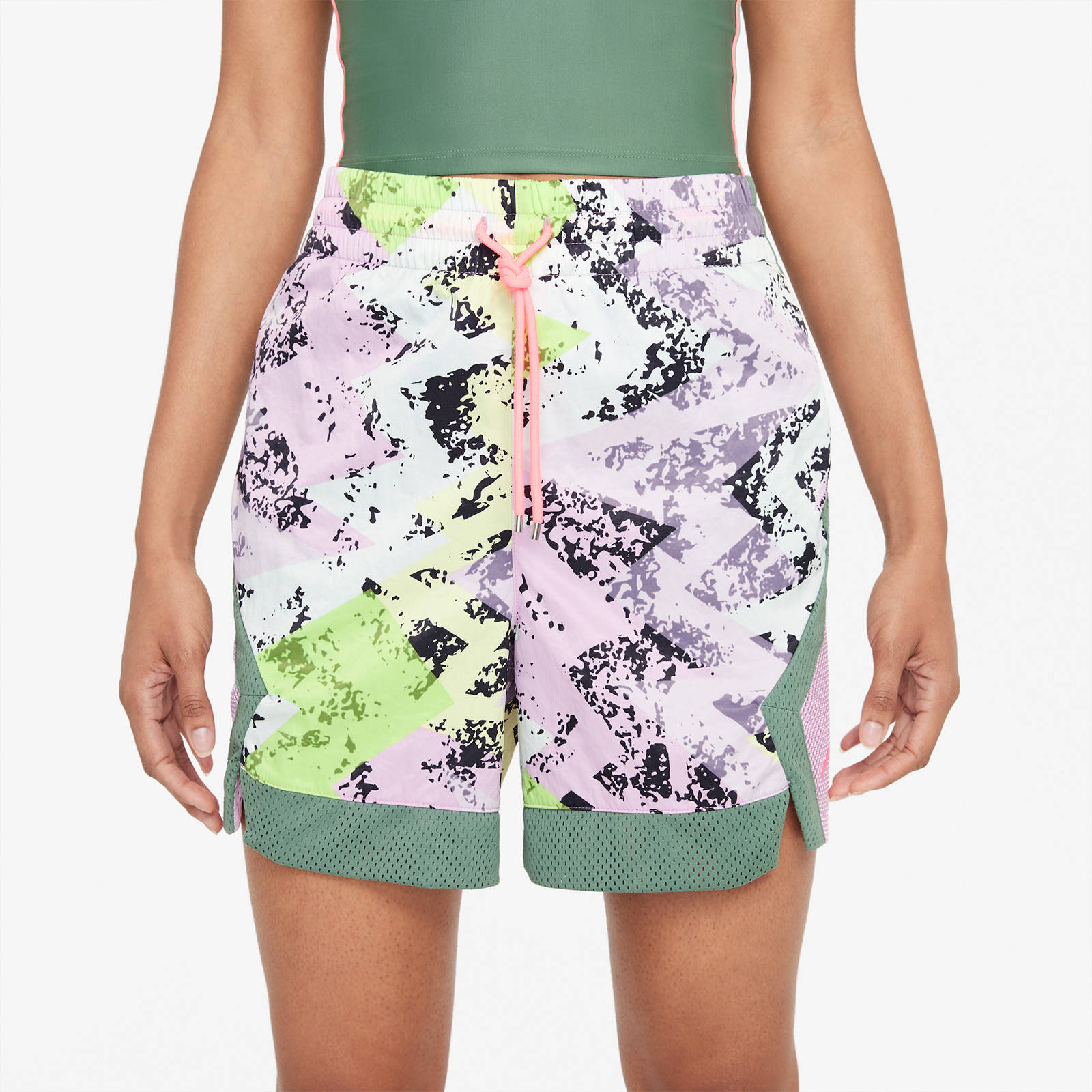 Jordan Heatwave Diamond Shorts - Arctic Pink Dutch Green | The Sole ...