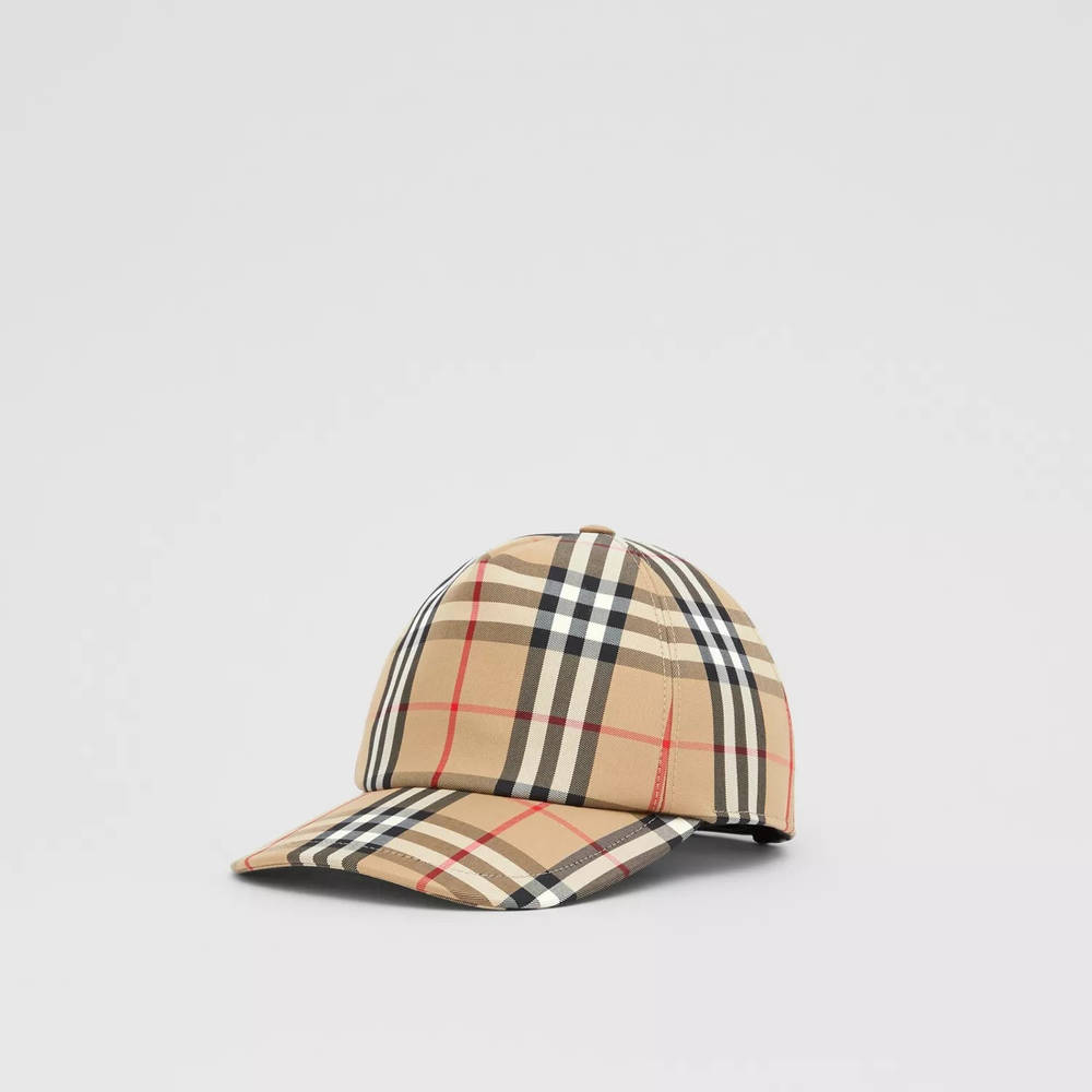 Burberry Logo Applique Vintage Check Baseball Cap - Archive Beige | The ... Burberry Logo Applique Vintage Check Baseball Cap - Archive Beige | The ...