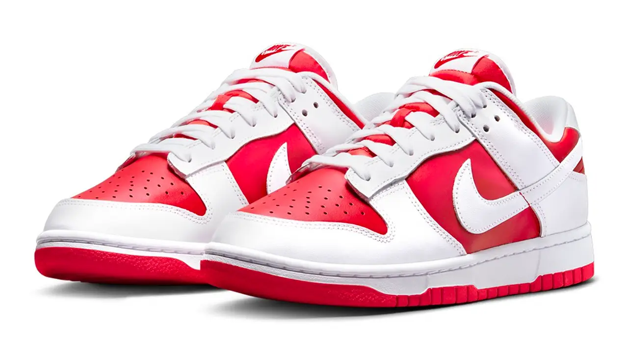 The Nike Dunk Low "University Red" Inverts an OG Colourway | The Sole ...
