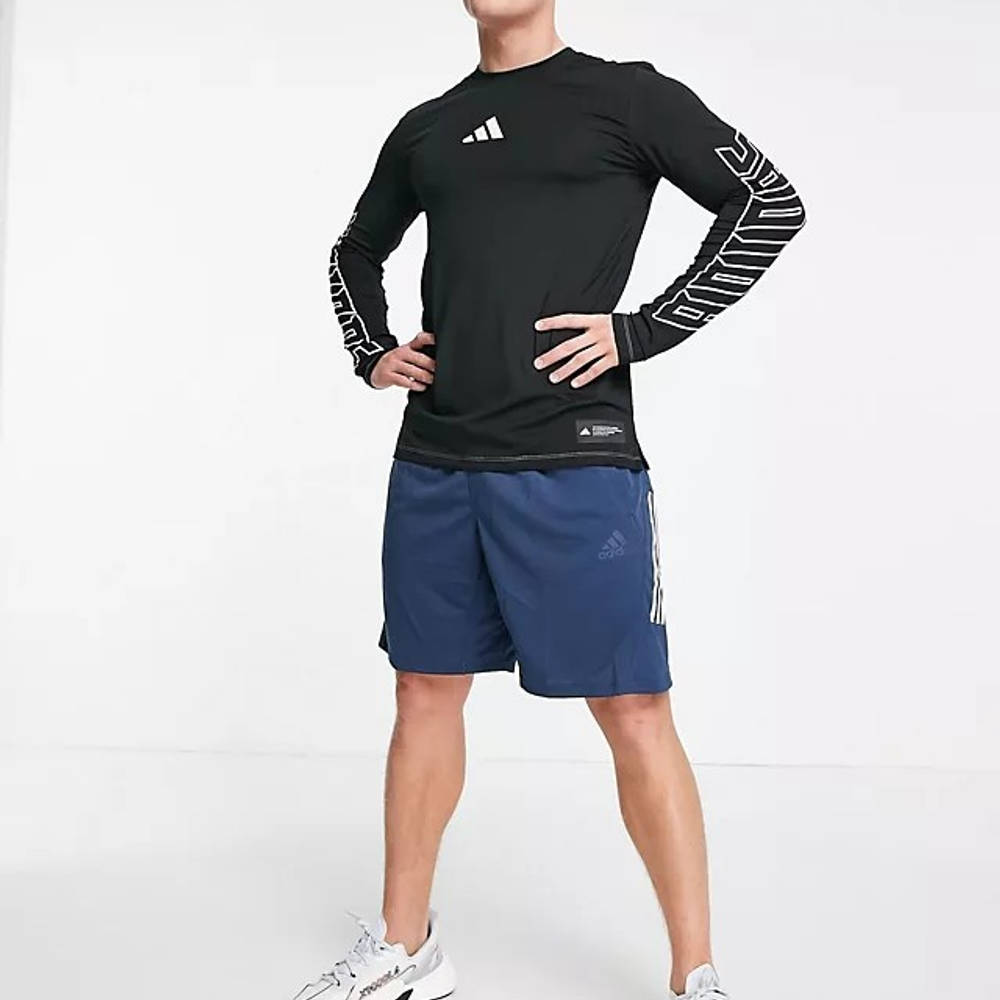adidas Training Long Sleeve Top - Black | The Sole Supplier