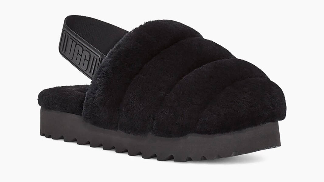 UGG Super Fluff Slipper Black | Where To Buy