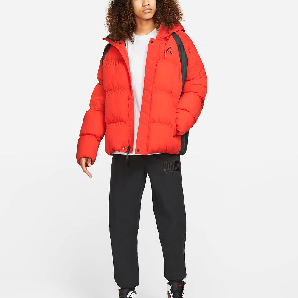 Jordan Essentials Puffer Jacket - Chile Red | The Sole Supplier