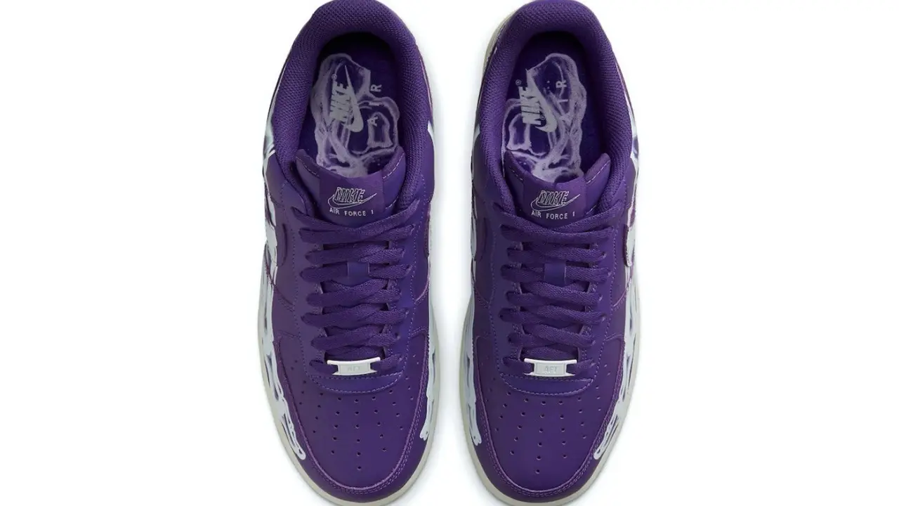The Nike Air Force 1 "Skeleton" Returns in a Spooky Shade of Purple