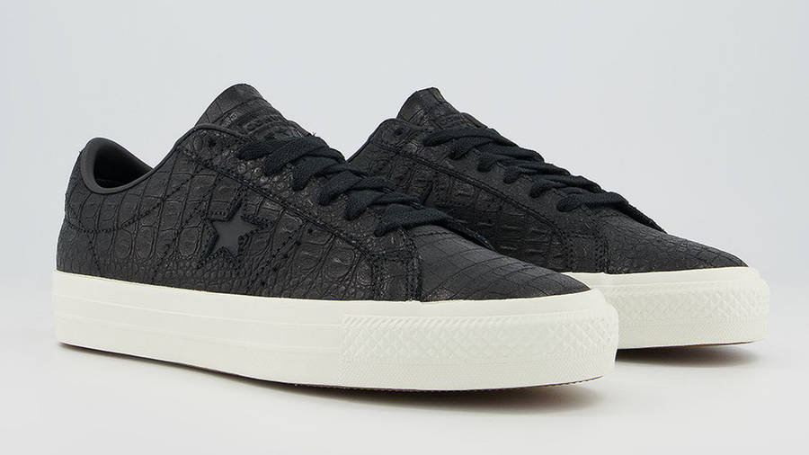 Converse One Star Pro Croc Emboss Black | Where To Buy | 170706C | The ...