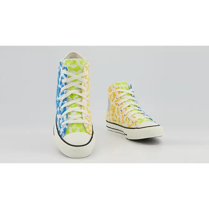 Converse Chuck Taylor Leopard Hi Blue Citron | Where To Buy | The Sole ...