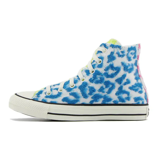 Converse Chuck Taylor Leopard Hi Blue Citron | Where To Buy | The Sole ...
