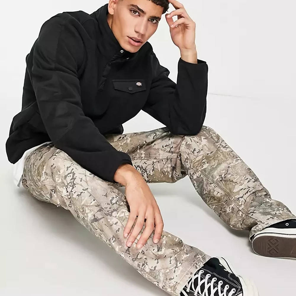 Dickies Port Allen Fleece Sweatshirt Black The Sole Supplier