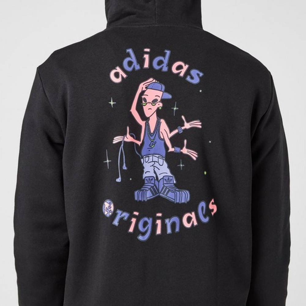 adidas Stoked Alien Hoodie - Black | The Sole Supplier