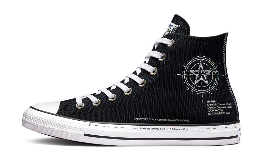 Converse Chuck Taylor Blueprint High Black | Where To Buy | A01588C