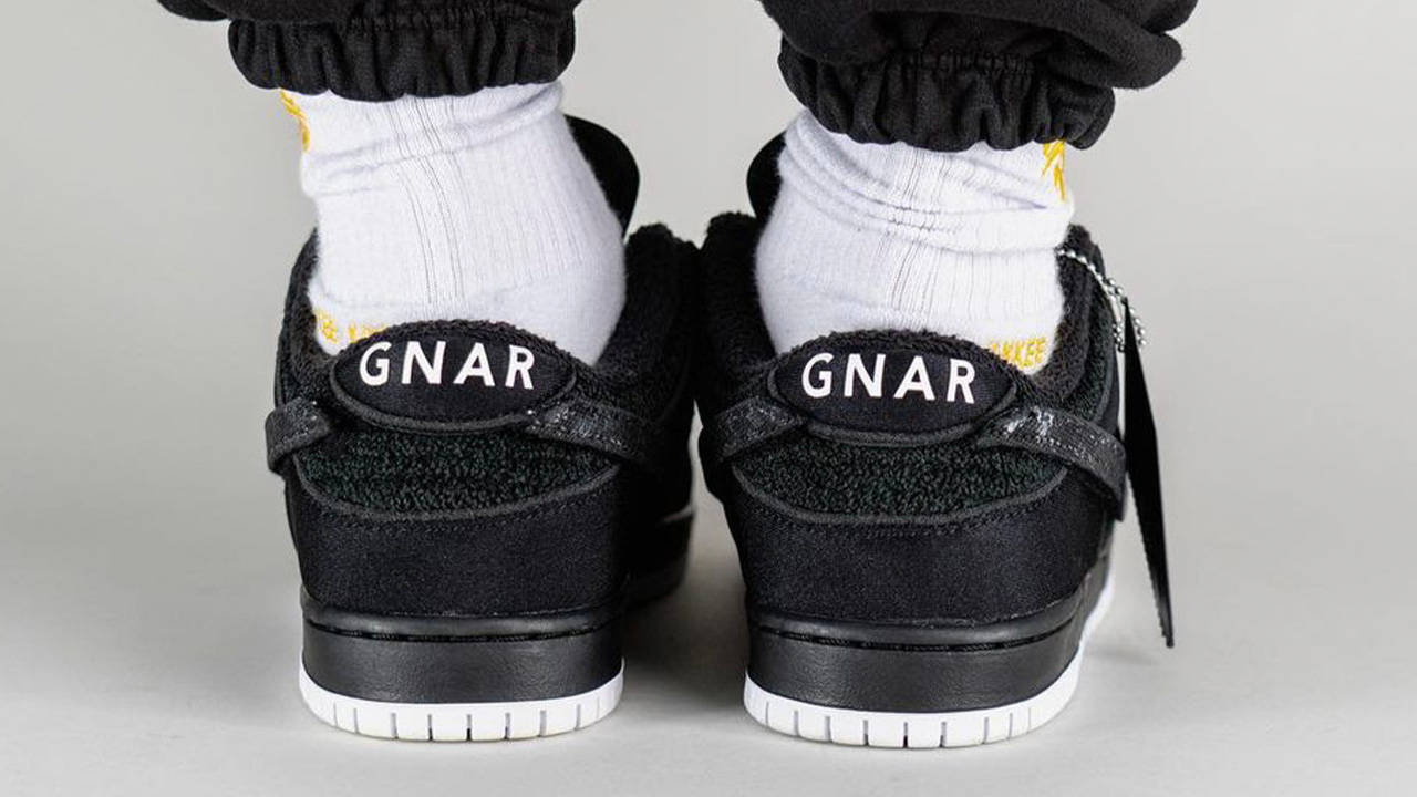 An On-Foot Look at the Gnarhunters x Nike SB Dunk Low "Black"