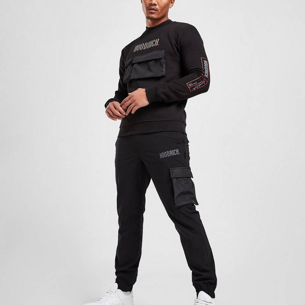 Hoodrich Fatal Woven Cargo Joggers - Black | The Sole Supplier