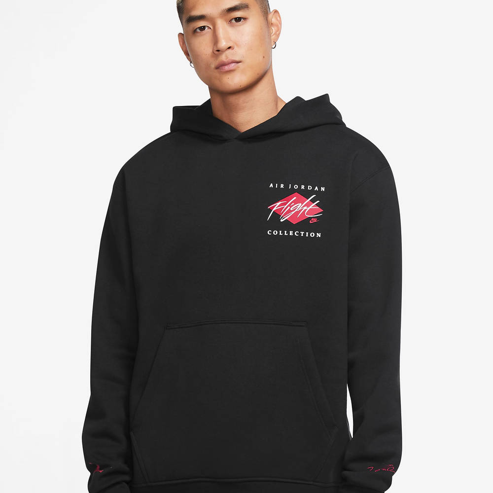 Jordan Essentials Take Flight Graphic Fleece Hoodie - Black | The Sole ...