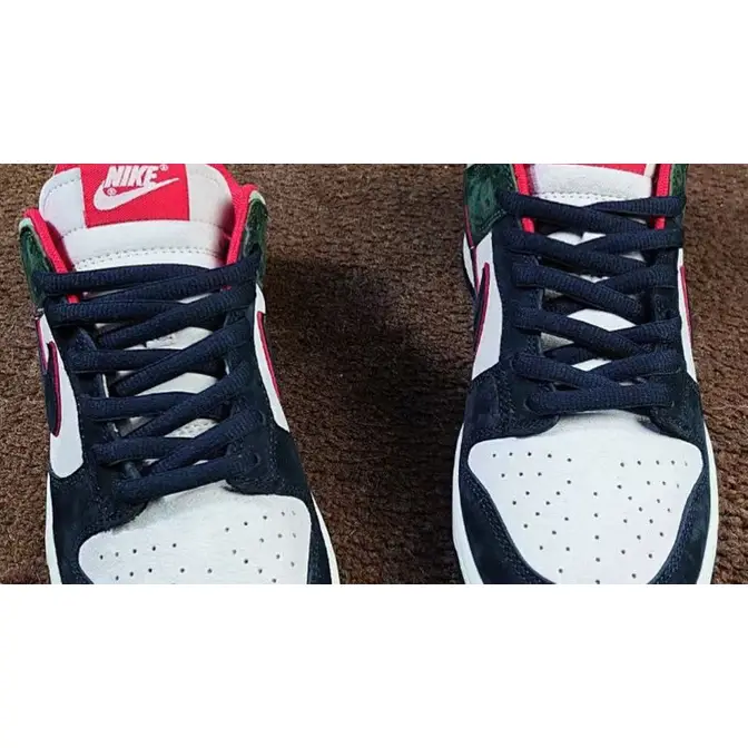 Nike Dunk Low Navy Green Red | Where To Buy | The Sole Supplier