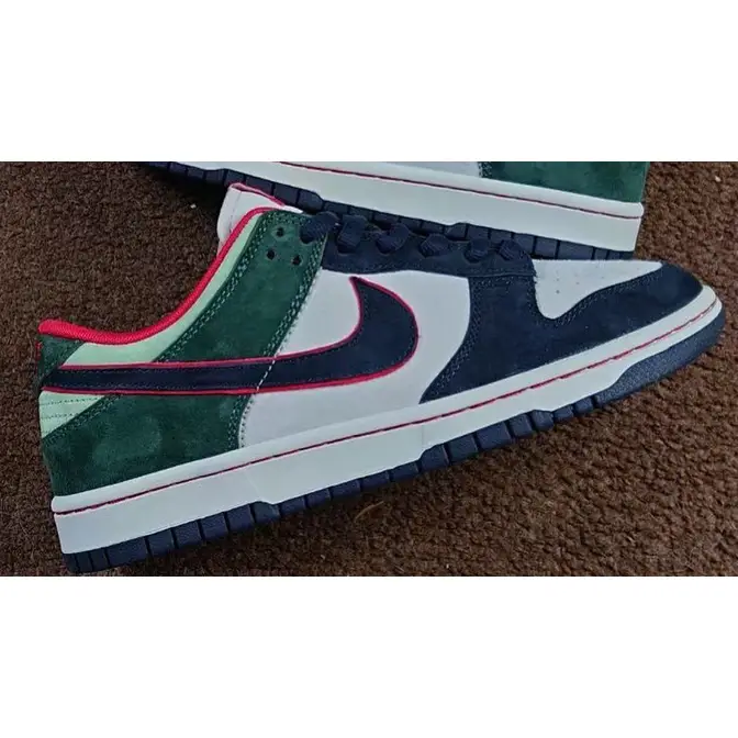 Nike Dunk Low Navy Green Red | Where To Buy | The Sole Supplier