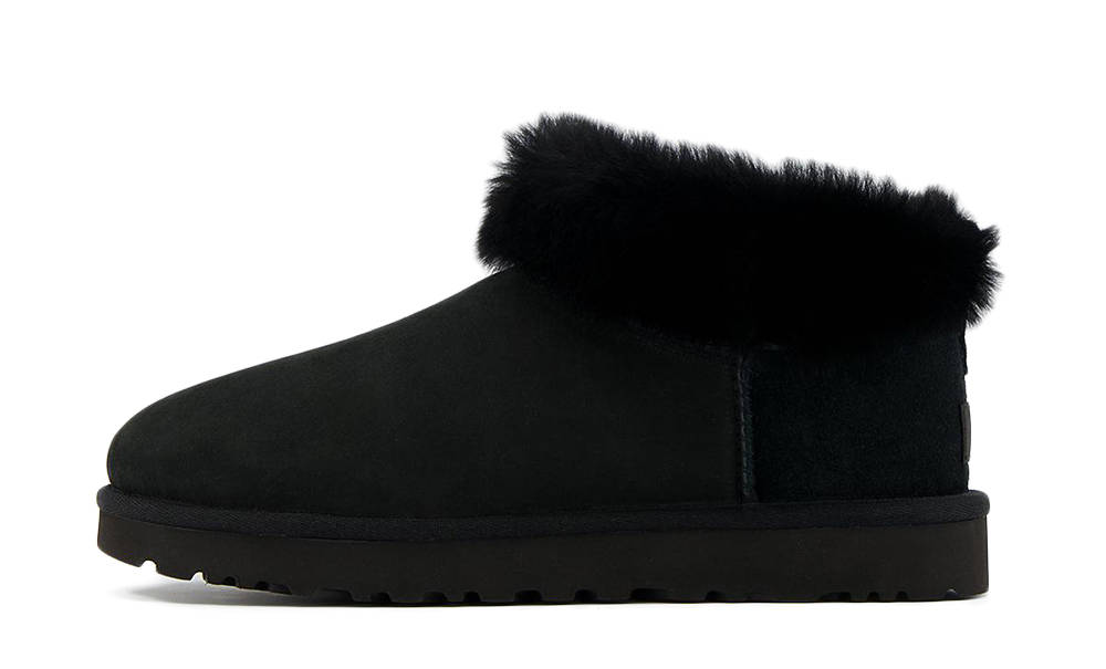 UGG Classic Ultra Mini Fluff Boots Black | Where To Buy | undefined ...