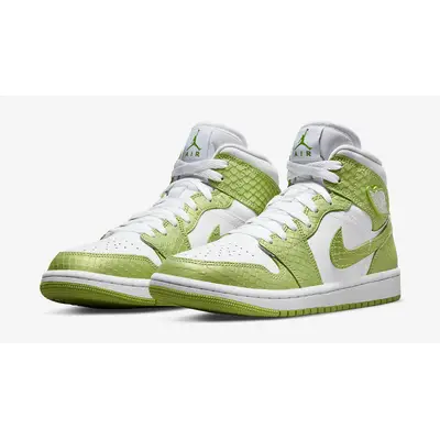 Air Jordan 1 Mid Green Python | Where To Buy | DV2959-113 | The Sole ...