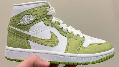 Air Jordan 1 Mid Green Python | Where To Buy | DV2959-113 | The Sole Supplier